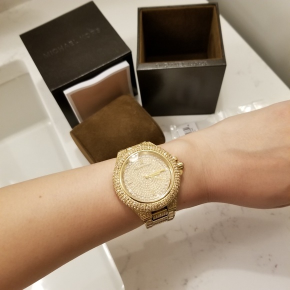 Michael Kors | Accessories | Michael Kors Swarovski Gold Watch | Poshmark
